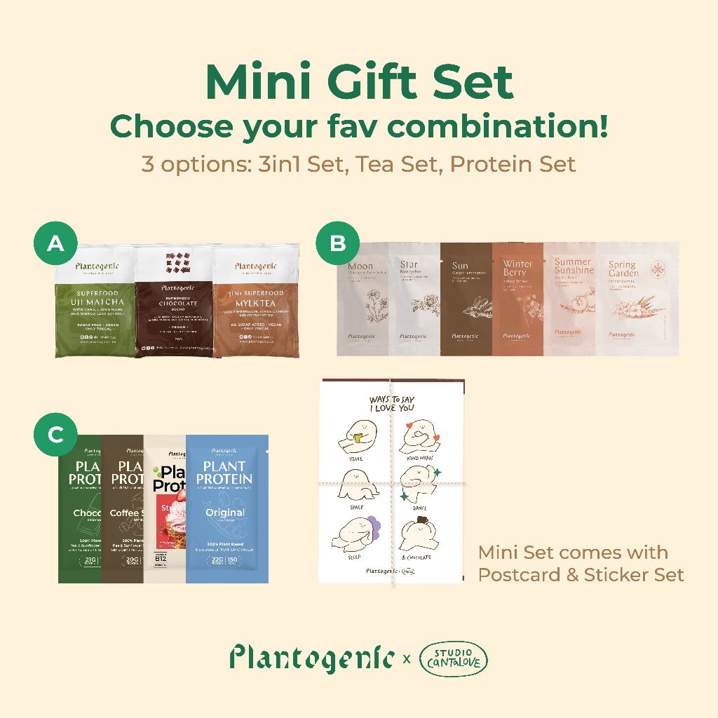 Plantogenic - Mini Gift Set เซทของขวัญเล็ก ๆ พร้อมเครื่องดื่มชุดทดลอง | Shopee Thailand