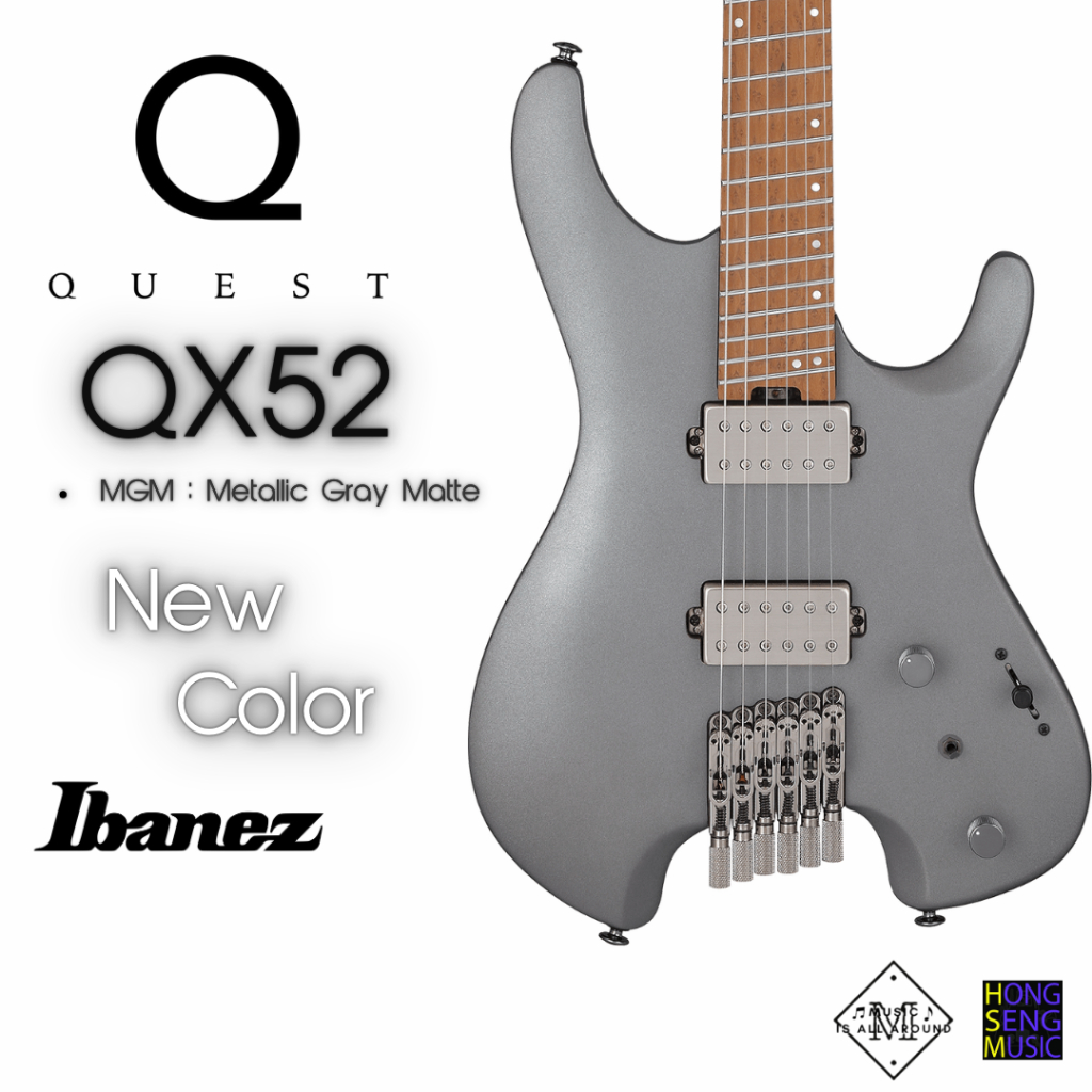 กีตาร์ไฟฟ้าหัวตัด Ibanez Q - Series Headless w/Bag (2025) รุ่น QX52 | Shopee Thailand