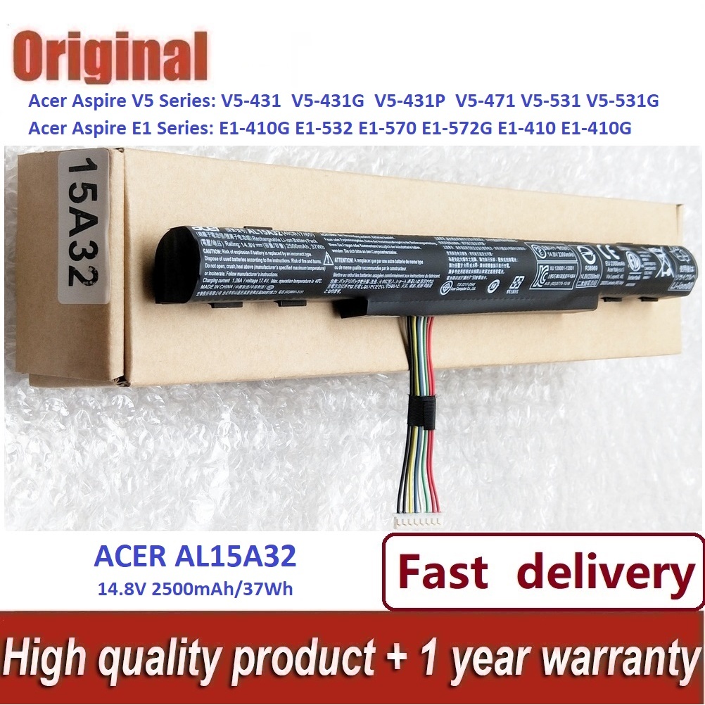 AL15A32 Acer แบตเตอรี่แล็ปท็อป{E15 E5-422 E5-432G E5-472 E5-473G E5 ...