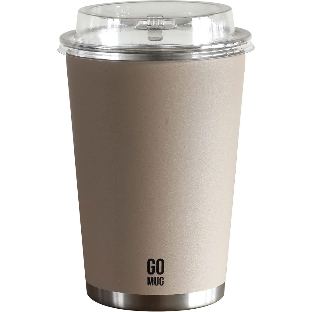 CB JAPAN ทัมเบลอร์ ถ้วยกาแฟจากร้านสะดวกซื้อ CAFE GOMUG สีเบจอ่อน ขนาด M (460 มล.), ขนาด S (300 ...