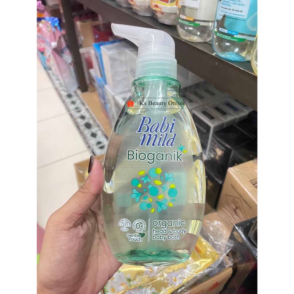 Babi mild เบบี้มายด์ ไบโอแกนิก ผลิตภัณฑ์อาบน้ำและสระผม 380 มล. | Shopee Thailand