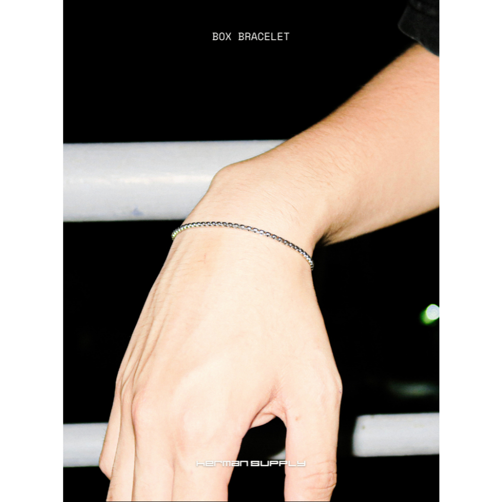 HERMAN SUPPLY - BOX Bracelet สร้อยข้อมือ สแตนเลส แนวมินิมอล 2.5MM ...