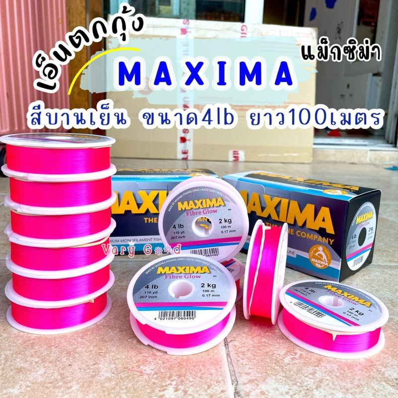 เอ็นตกกุ้ง Maxima สีบานเย็น 4lb (4ปอนด์) | Shopee Thailand