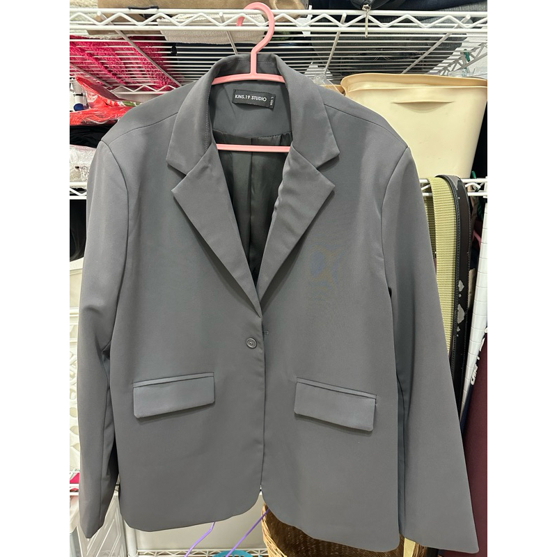 เสื้อสูทมือสอง ร้าน Kin.19 Studio KN Saint Suit (KN311) สีเทา | Shopee ...