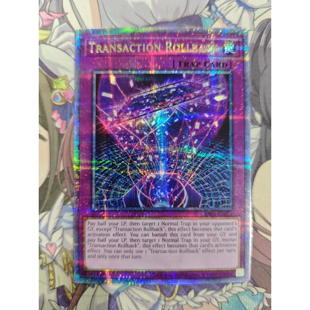 Yugioh Asia-Eng ES01-AE075 "Transaction Rollback" [QSCR] [QSCE ...
