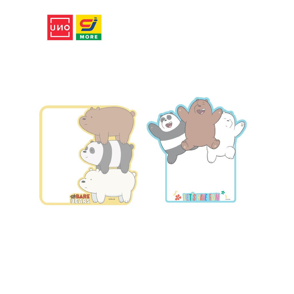 UNO กระดาษโน๊ตกาว We Bare Bears ลิขสิทธิ์แท้ | Shopee Thailand