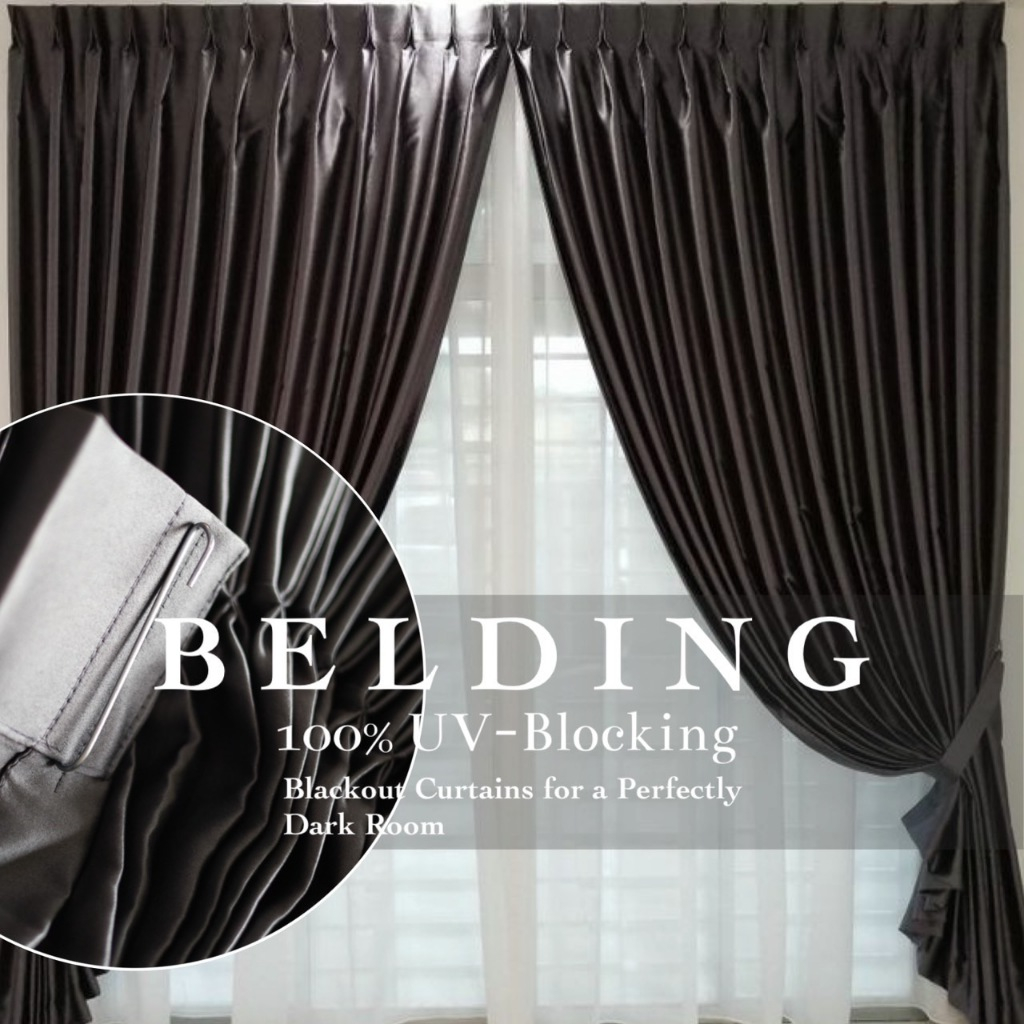 beldingม่านจีบ Pleated curtains งานเนี๊ยบ BALCKOUT100% มีประกันสินค้า ...