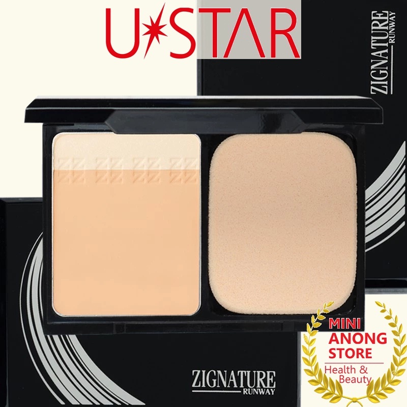 แป้ง Ustar Zignature Runway Long Wearing Compact & Highlighter SPF25 PA+++ ยูสตาร์ ซิกเนเจอร์ ...