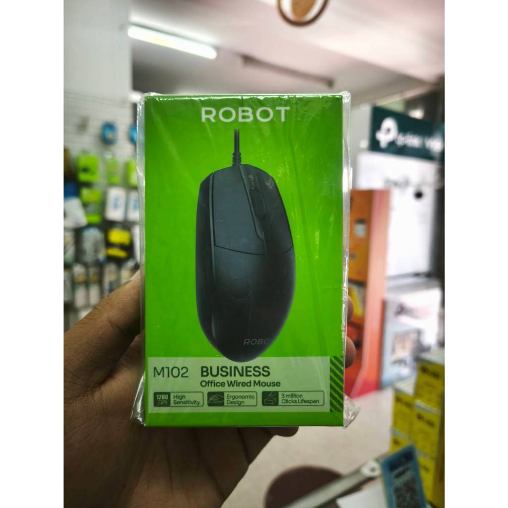 ROBOT เมาส์มีสาย รุ่น M102 Mouse แม่นยำ และ เคลื่อนไหวได้รวดเร็ว 2.4GHz ...