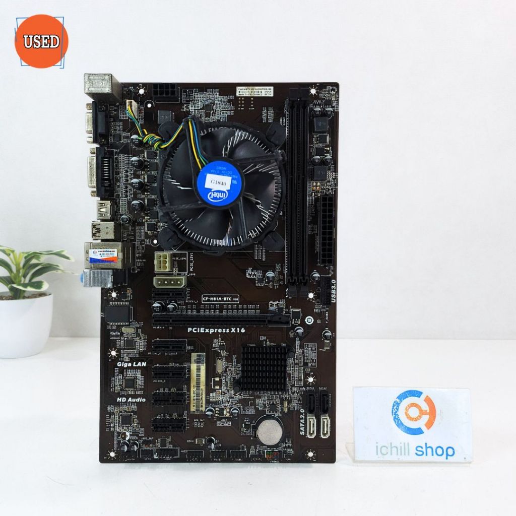ชุดซีพียูพร้อมเมนบอร์ด CPU : INTEL CELERON G1840 2.80GHz + MB : COLORFUL H81A BTC V20 P15247 ...