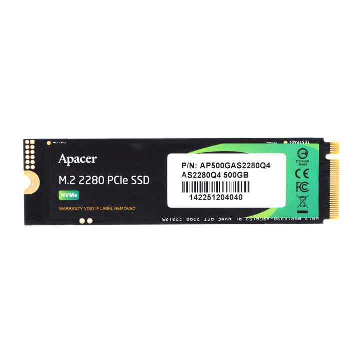 500 GB SSD M.2 PCIe 4.0 APACER AS2280Q4 (AP500GAS2280Q4-1) NVMe- ของแท้ ...