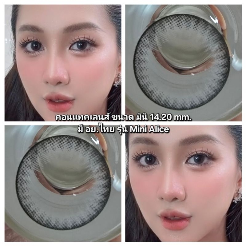 คอนแทคเลนส์ รุ่น Mini Pure/Mini Alice/Little pure สีเทา/ตาล Gray/Brown ...