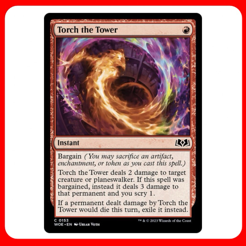 [MTG] Torch the Tower [WOE] [RED] [COMMON] [NORMAL] [ENG] (การ์ดเมจิค ...