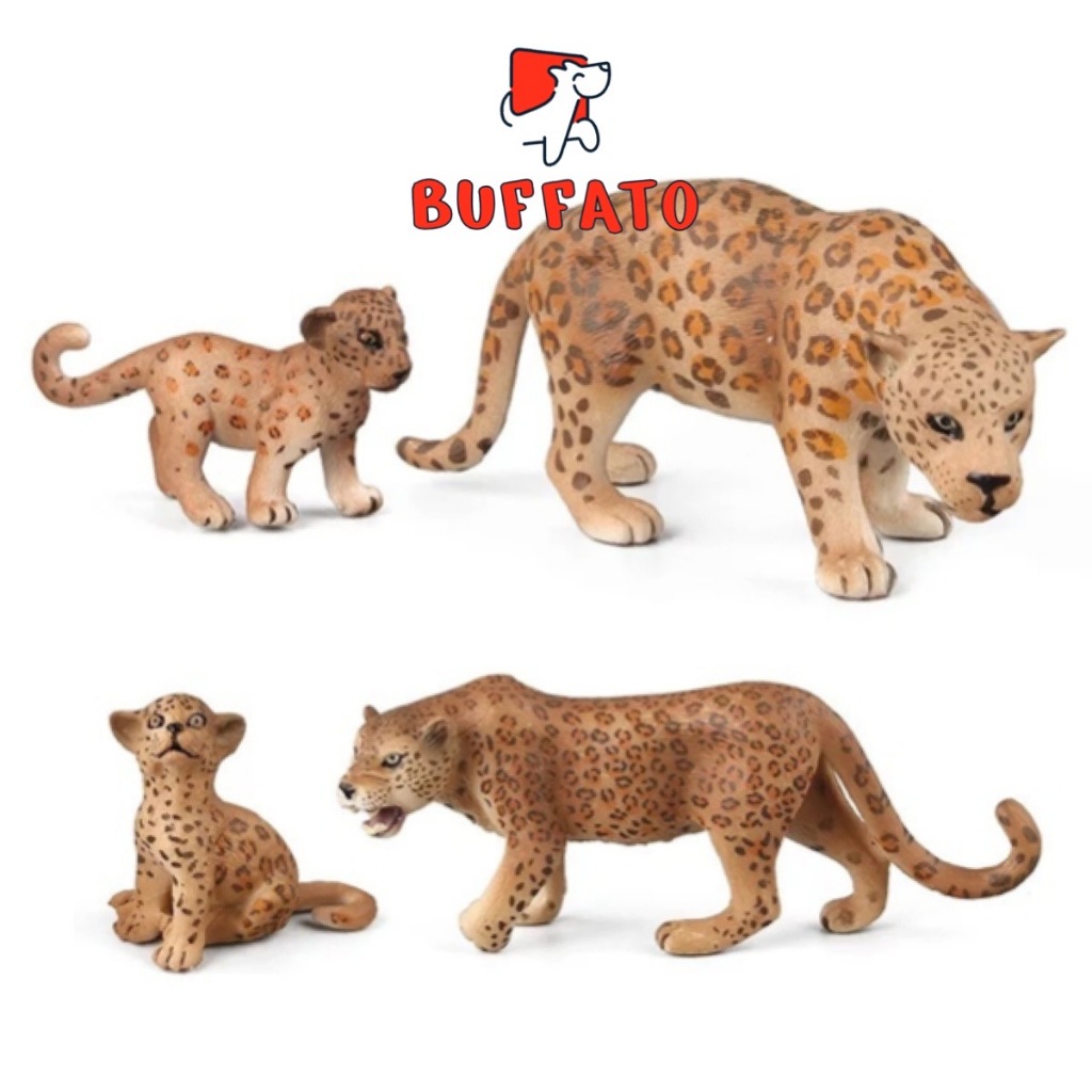 Buffato - โมเดลสัตว์ เสือดาว เสือชีต้า พ่อแม่ลูก ชุด 4 ตัว (จากหาดใหญ่ ...