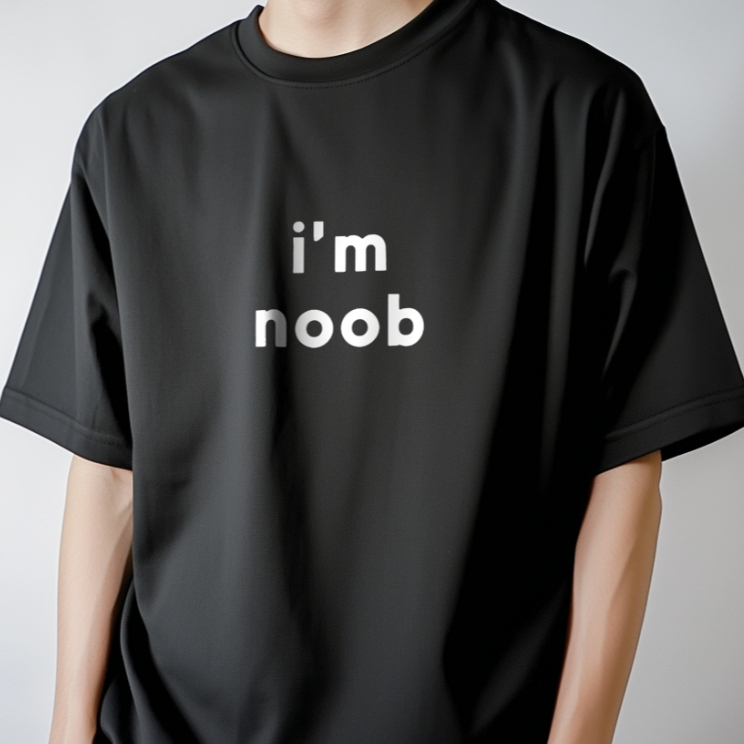 เสื้อยืด I'm noobใส่แล้วไม่มี noob | Shopee Thailand