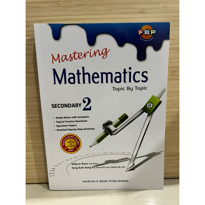 Mastering Mathematics Topic By Topic Secondary 2 (with answers) | Shopee Thailand