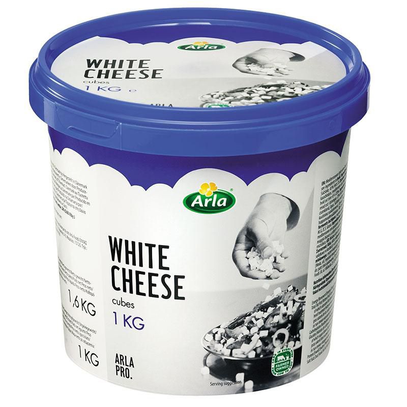 Arla WHITE CHEESE Cubes 1Kg - อาร์ล่า ไวท์ ชีส คิวบ์ 1.6 กก. | Shopee ...