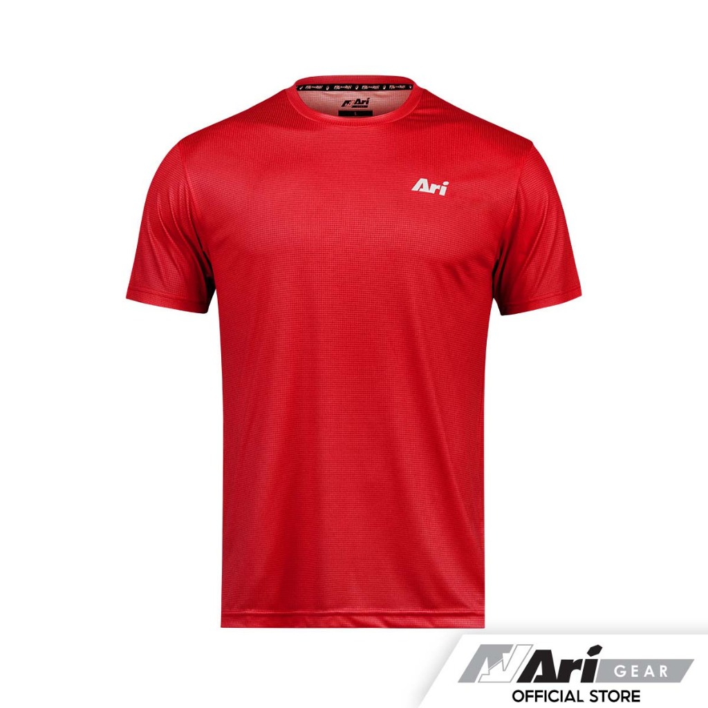 ARI GRAPHIC SIGNATURE RUNNING TEE - RED/GREY เสื้อวิ่ง อาริ กราฟฟิก ซิก ...