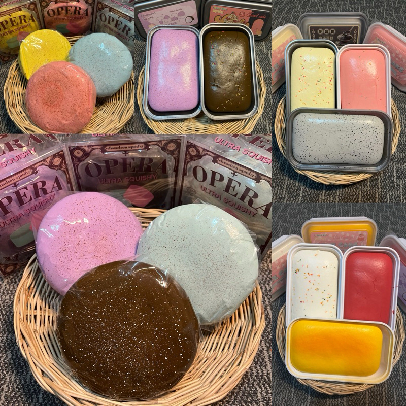 🧸squishy ice cream/opera chameleon & ขนมปังเปลี่ยนสี/รุ่น Limited mido🧸 ...