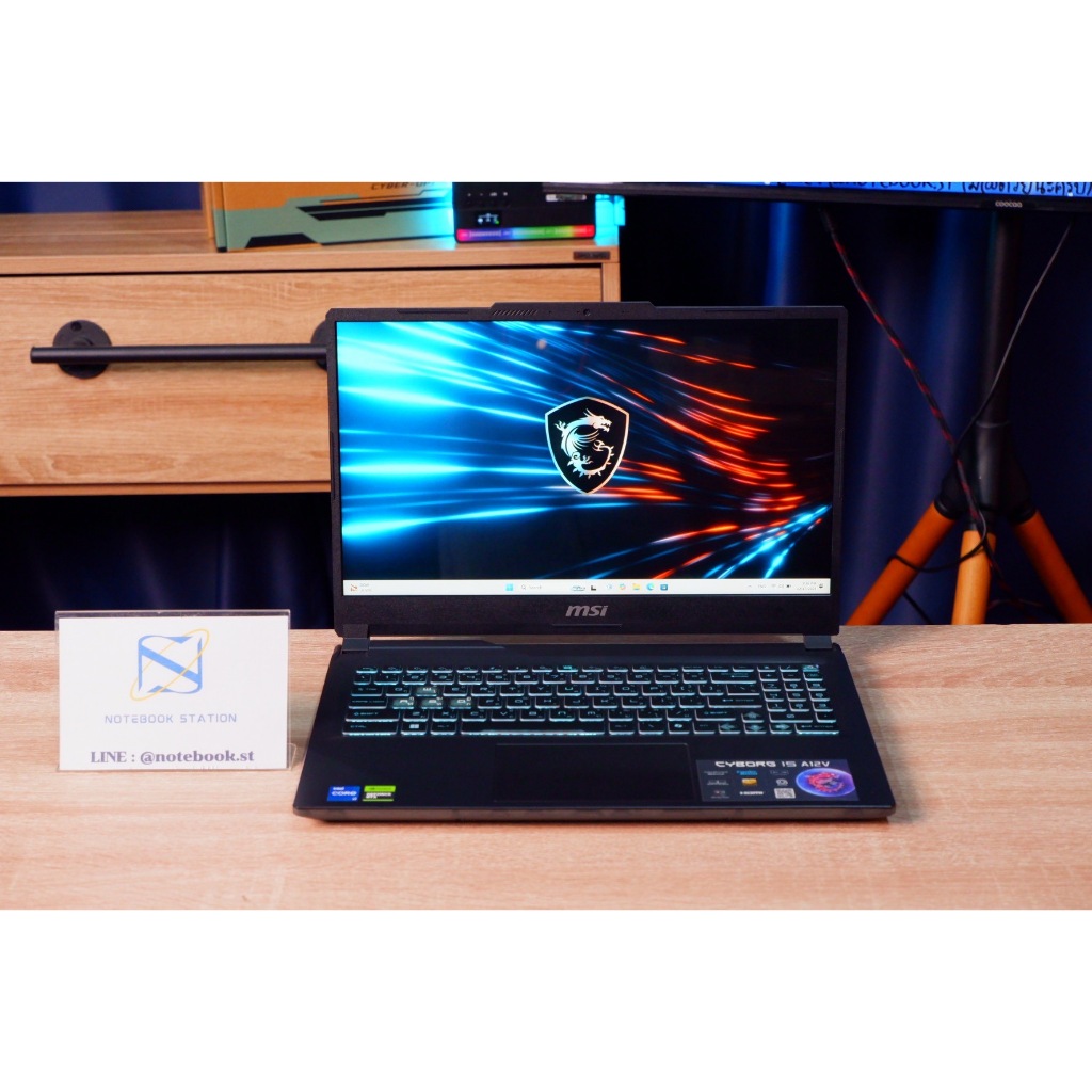 MSI Cyborg 15 i7-12650H RTX4060(8GB) Ram40 SSD512 จอ15.6 FHD 144Hz สเปคสูง น้ำหนักเบา เครื่องสวย ...