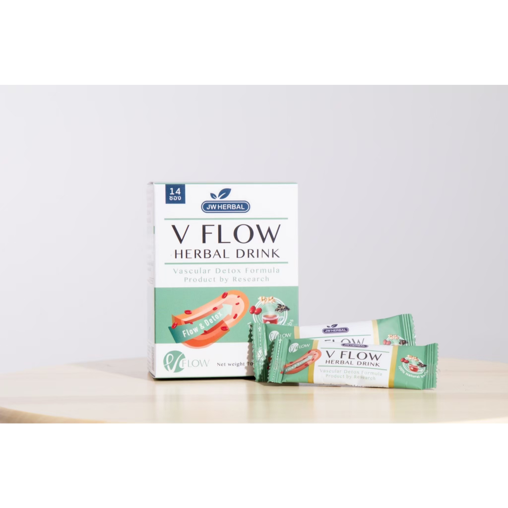 V Flow Herbal Drink สมุนไพร ล้างหลอดเลือด ลดความดัน ไขมันในเลือด เส้น ...