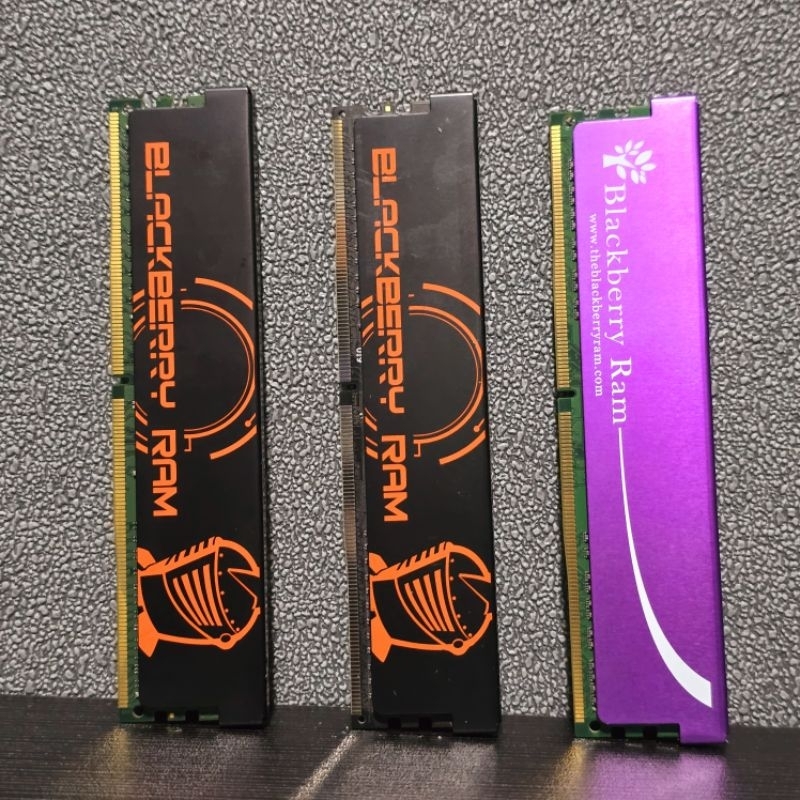 แรมพีซี RAM DDR4 (BUS 2400) 8GB (8x1) BLACKBERRY MAXIMUS มือ2 (มีแค่ตัว ...