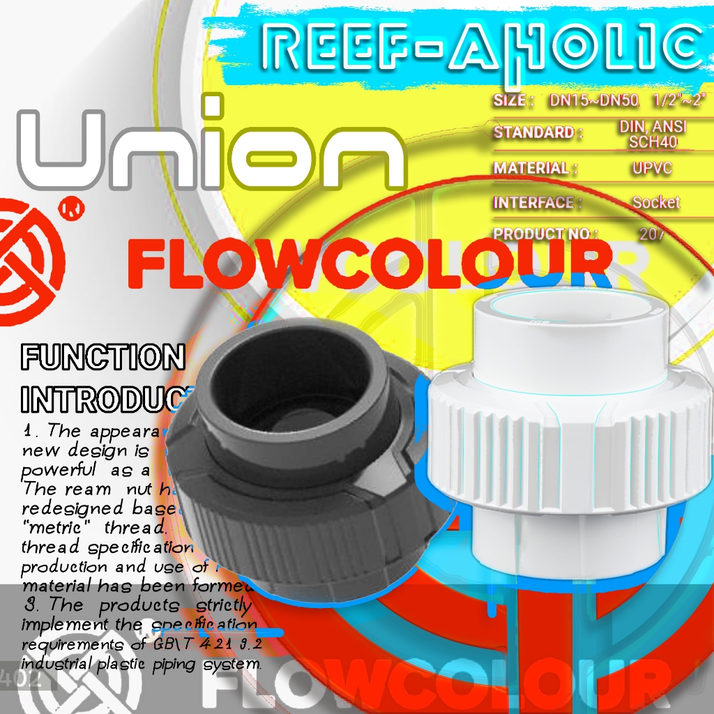 Reef-aholic ยูเนียน Union UPVC จาก Flowcolour ช่วยให้การเดินท่อหล่อขึ้นจม! จะองศาไหนก็ง่าย สบาย ...
