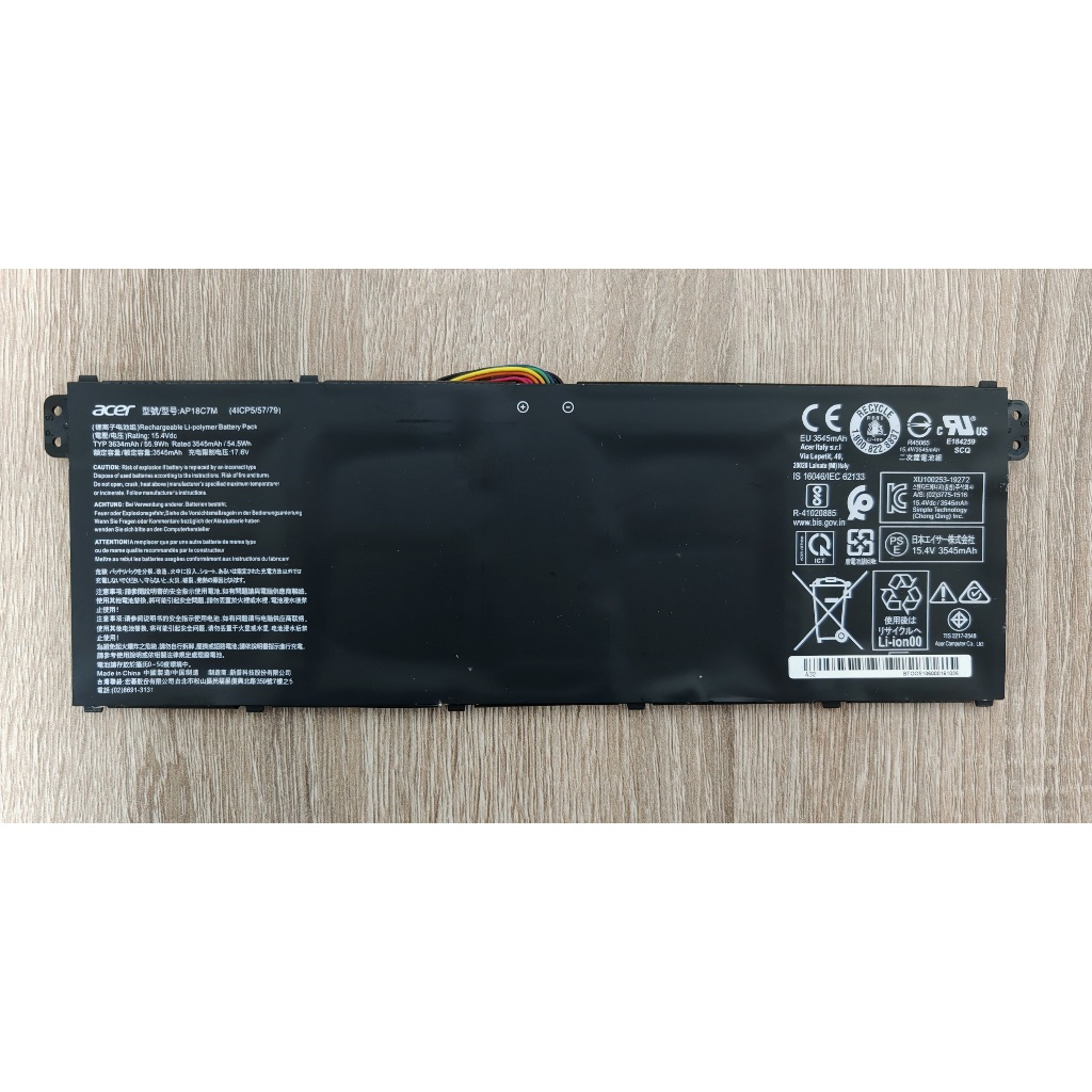 แบตเตอรี่ AP18C7M For ACER SWIFT 5 SF514-54 SWIFT 3 SF313 Spin 5 SP513 ...