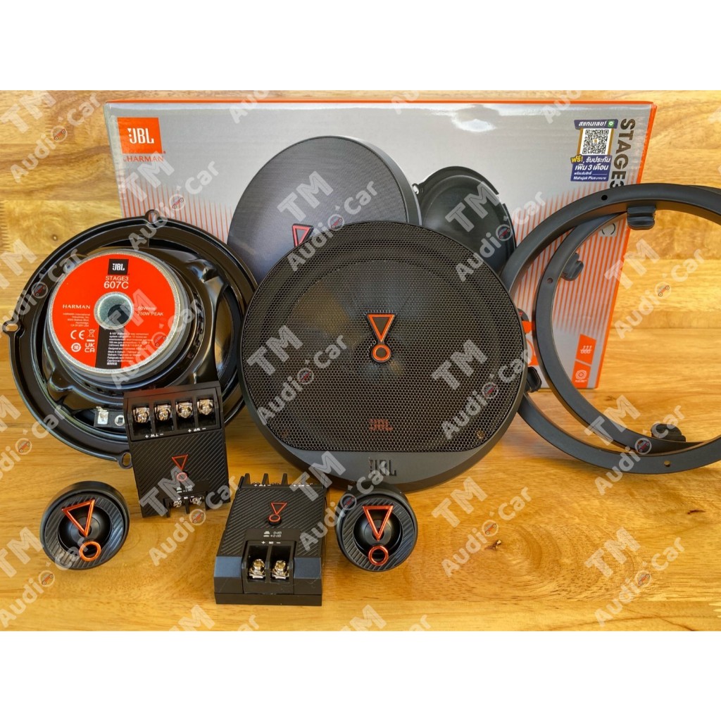 ฐานรองลำโพงตรงรุ่น MITSUBISHI + ลำโพง ขนาด 6.5” แยกชิ้น JBL STAGE3 607C 250Watts จำนวน 1คู่ ...