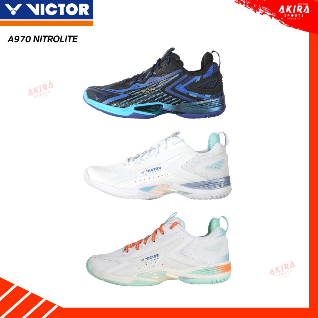 VICTOR รองเท้าแบดมินตันVICTOR รุ่น A970 NITROLITE สวมใส่สบาย พื้นนุ่ม รองเท้าที่นักกีฬาระดับโลก ...