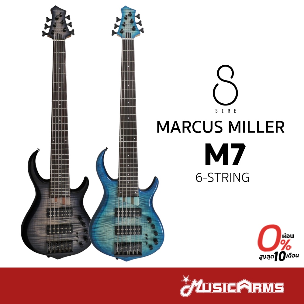 Sire Marcus Miller M7 6 String กีตาร์เบสไฟฟ้า 6 สาย เบสไฟฟ้า รับประกัน ...