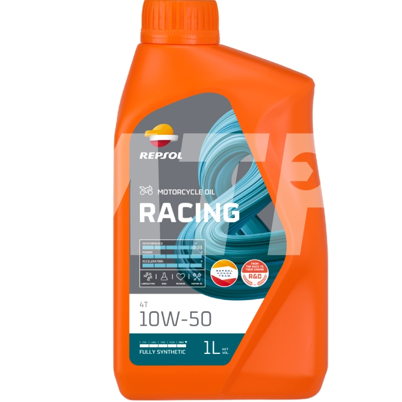 Repsol น้ำมันเครื่องมอเตอร์ไซต์ 4 จังหวะ Racing 4T 10w-50 สังเคราะห์แท้ ...