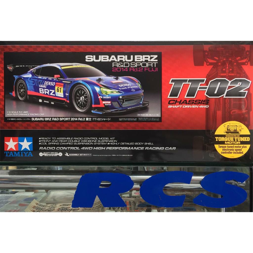 🏁 TAMIYA 58607 ชุดคิท TT-02 บอดี้ Subaru BRZ R&D Sport 2014 Rd.2 Fuji ...