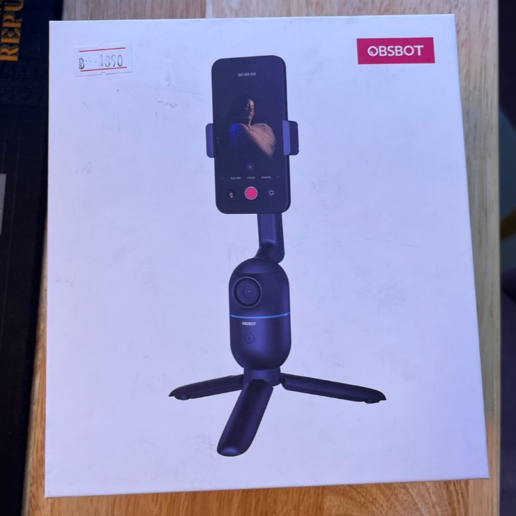 ของใหม่ OBSBOT Me (Clearance) อุปกรณ์จับมือถือ สามารถหมุนและติดตามคนพูด ...