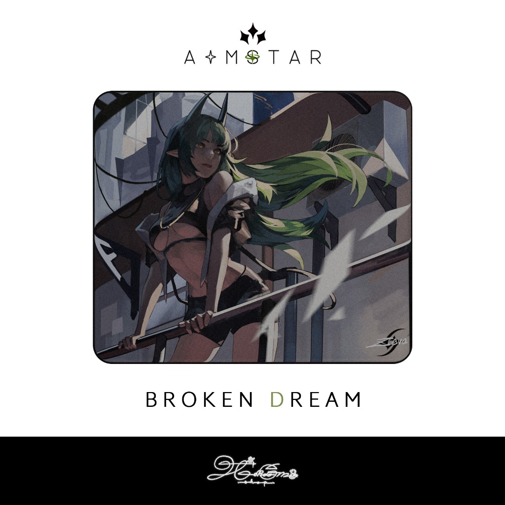 แผ่นรองเมาส์ "Special " LonelyStar X FzevaStudio "Brokendream" ( Soft ...