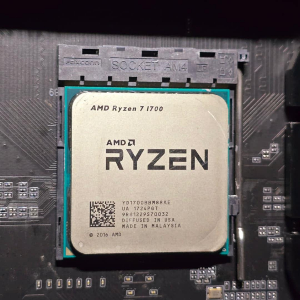 CPU AMD RYZEN 7 1700 3.0 GHz (SOCKET AM4) มือ2 (ไม่มีกล่อง/ไม่มีพัดลม ...