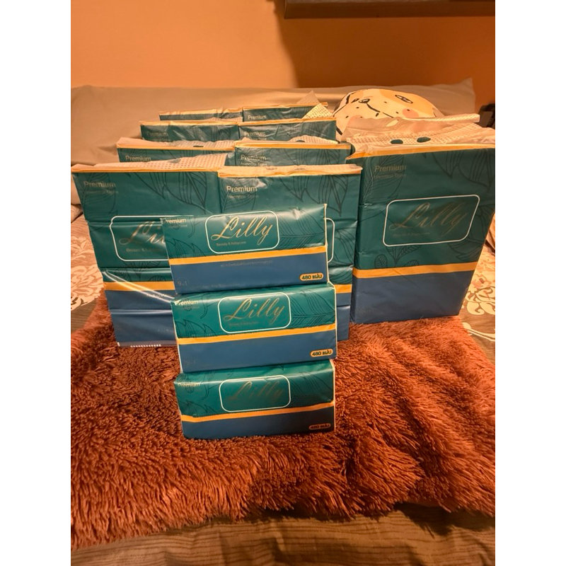 Premium Lilly Tissue - กระดาษเช็ดหน้า ลิลลี่ [หมดแล้วหมดเลยนะรุ่นนี้ ...