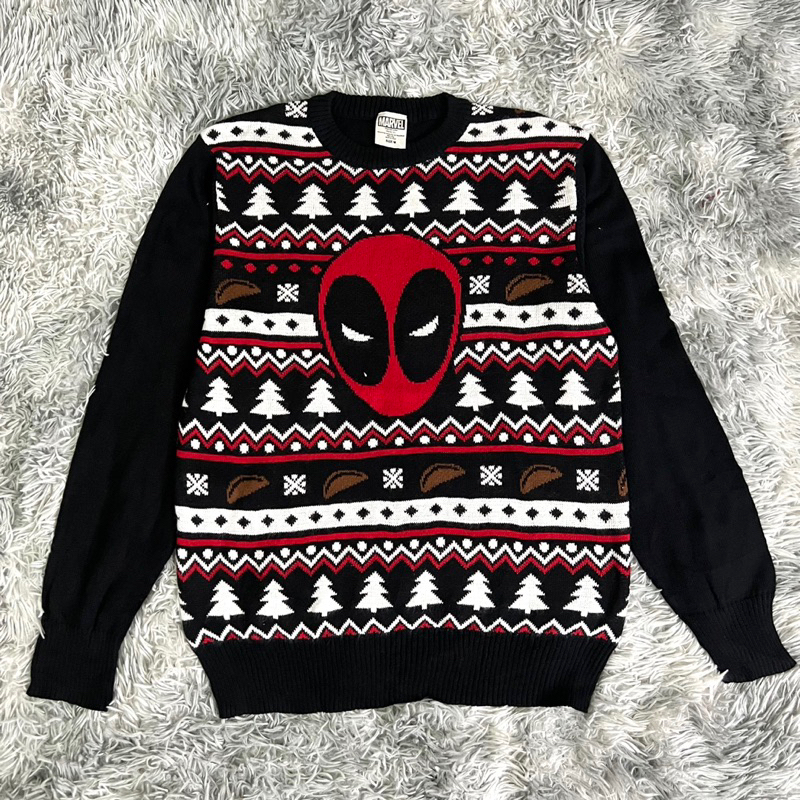 Pre-loved!! Marvel Deadpool Sweater | Shopee Thailand