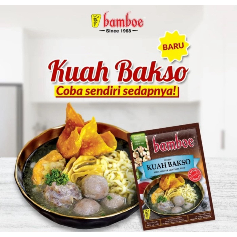 Indonesia Bumbu Bamboe Kuah Bakso /Instant Spice Mix for Meatball Soup ...