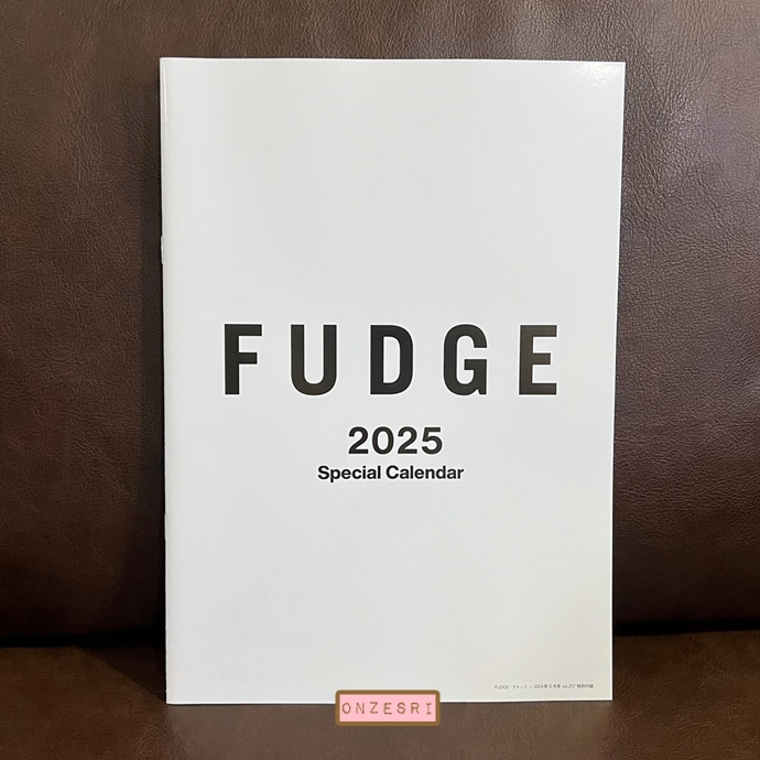 หนังสือปฏิทิน FUDGE 2025 Special Calendar จากนิตยสารญี่ปุ่น FUDGE (ファッジ) เล่ม 12/2014 (DEC ...