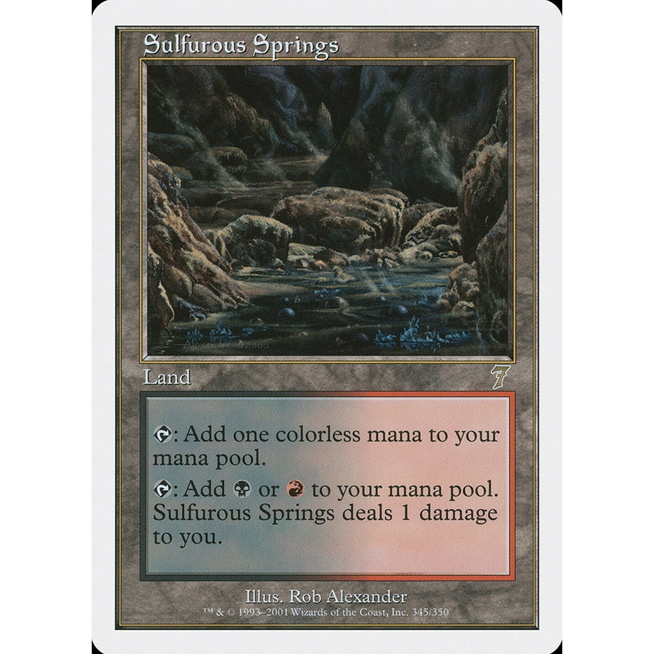 Sulfurous Springs 7ED, FIC Surge การ์ด Magic the Gathering [MTG] ของแท้ ...