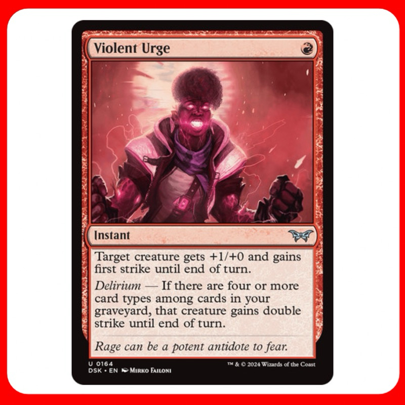 [MTG] Violent Urge [DSK] [RED] [UNCOM] [NORMAL] [ENG] (การ์ดเมจิค ...
