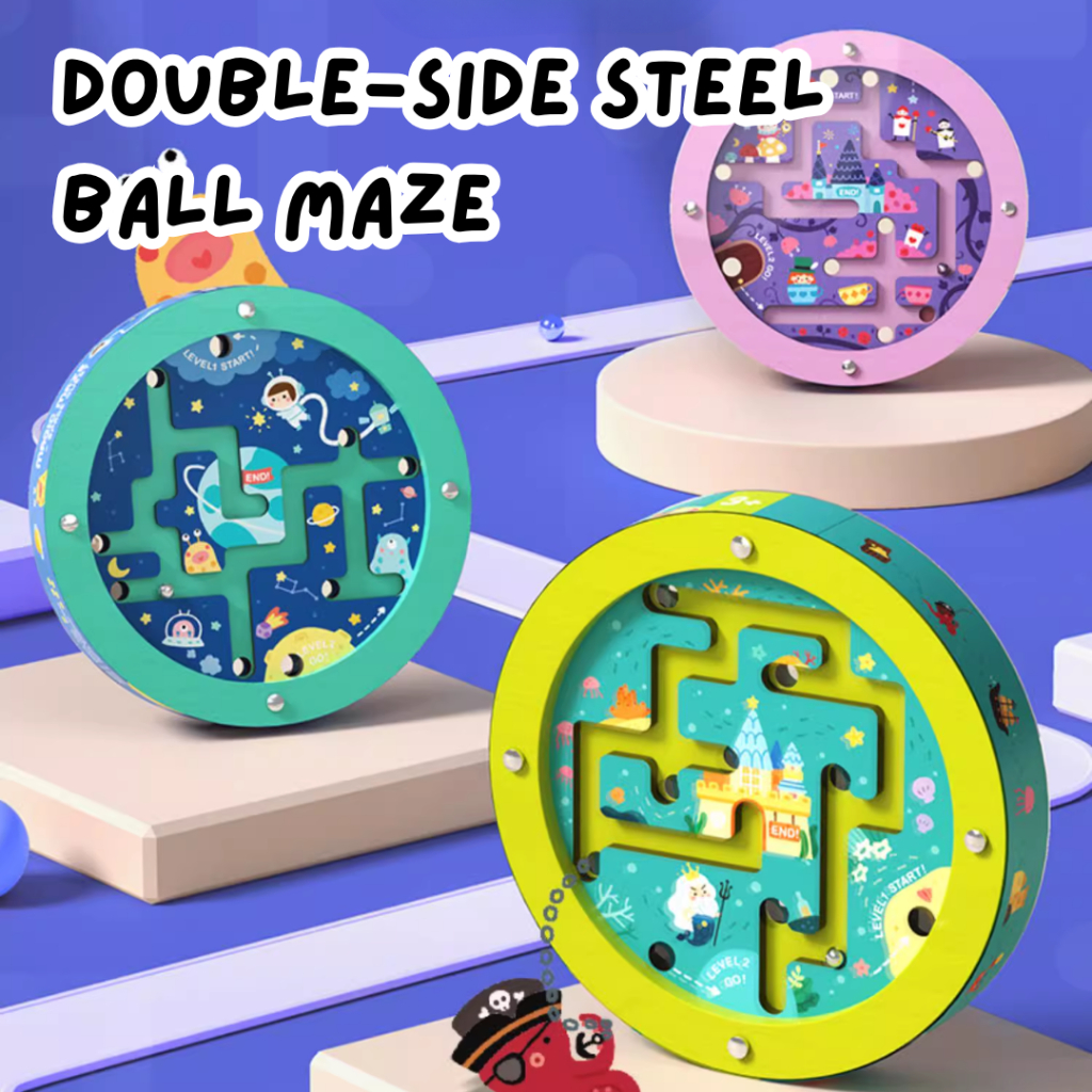 พร้อมส่ง Mideer Double-side Steel Ball Maze มิเดียร์ กลิ้งลูกบอลเหล็ก ...