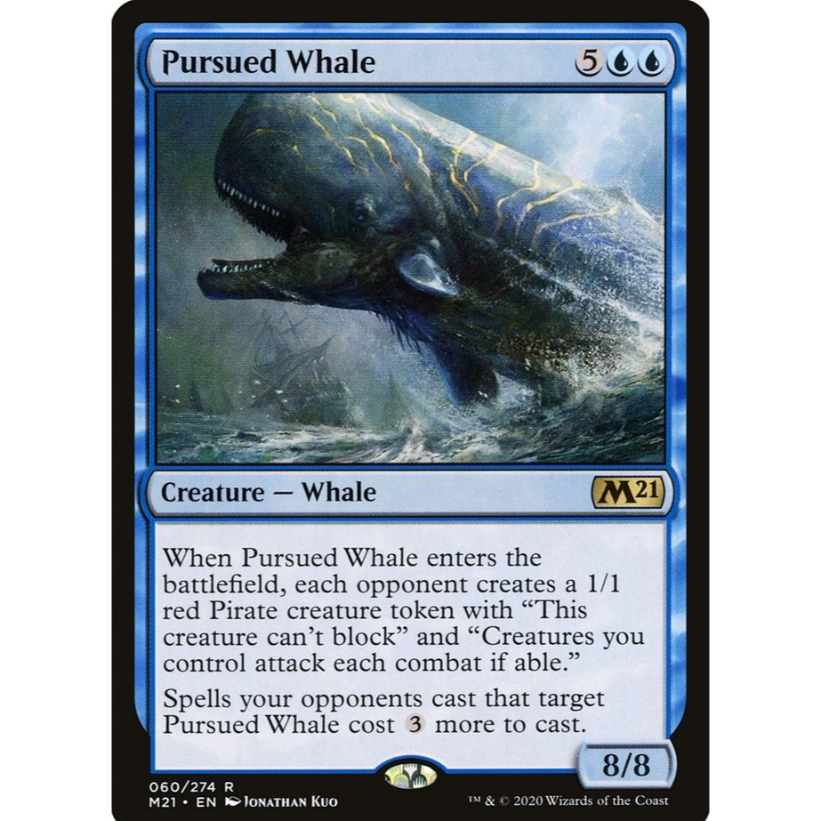 Pursued Whale M21 Core Set 2021 การ์ด Magic the Gathering [MTG] ของแท้ ...