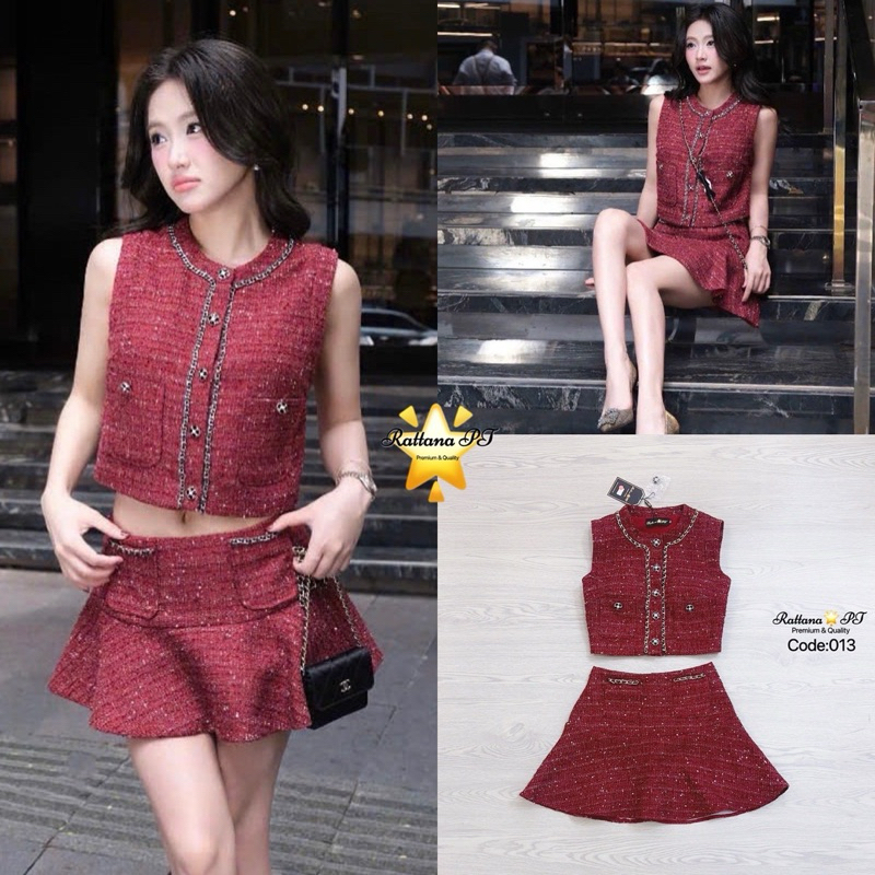 code: 013 ชุดเซตน่ารักๆใส่ไปเที่ยว ชุดไปห้าง งานป้าย Rattana | Shopee ...
