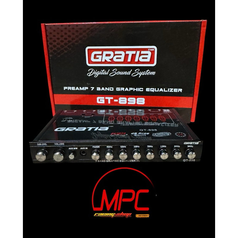 ปรี GRATIA รุ่น GT-898 ปรีแอมป์ 7BAND ปรีแอมป์รถยนต์ แยกซับอิสระ ปรี7แบนด์ งานแบรนด์แท้คุณภาพ ...