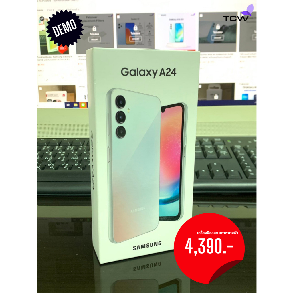 โทรศัพท์มือสอง Samsung Galaxy A24 หน่วยความจำ RAM 6 GB ROM 128 GB | Shopee Thailand