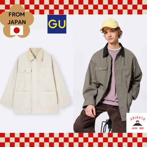 GU Coverall Jacket Unisex [ส่งตรงจากประเทศญี่ปุ่น ของแท้ 100%] | Shopee ...