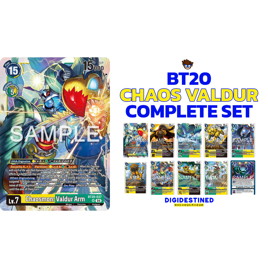 [Digimon] Chaosmon: Valdur Arm PlaySet BT20 Digimon Card การ์ดสะสมดิจิม่อน ร้านDDN | Shopee Thailand