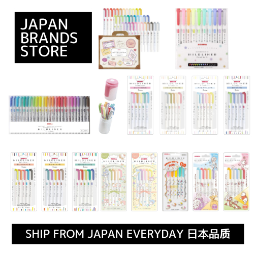 [ส่งตรงจากญี่ปุ่น] Zebra Highlighter Mildliner 35 สี 16 ผลิตภัณฑ์ ...